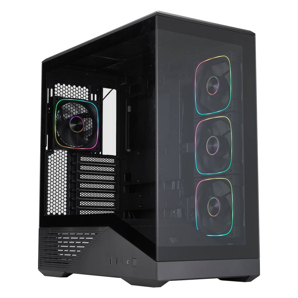 Корпус 1STPLAYER GM7 ARGB Black / ATX / 4x120mm ARGB fans / GM7-BK-3FN7R-1FN7 – купить в Санкт ...
